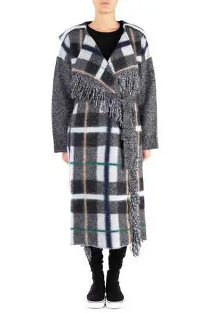 Stella McCartney Checked Belted Cardigan
