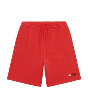 DIESEL® Logo-embroidery Cotton Track Shorts - Red