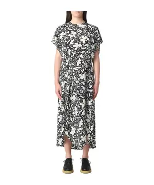 Stella McCartney Forest Floral-print Silk Dress