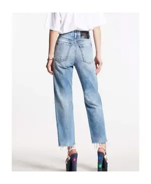 Dsquared2 Distressed Logo Patch Jeans