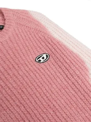 DIESEL® Bleached Waffle-knit Sweatshirt