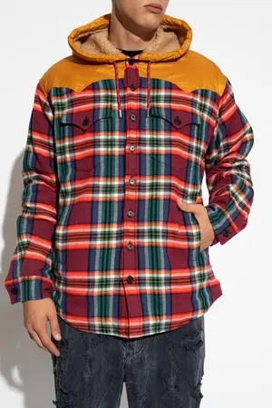Dsquared2 Checkered Hooded Overshirt Jacket
