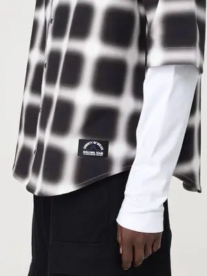 MARCELO BURLON COUNTY OF MILAN Windowpane-printed Button-up Shirt