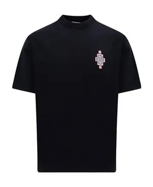MARCELO BURLON COUNTY OF MILAN Optical Cross Crewneck T-shirt - Black