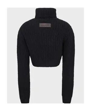 Dsquared2 Roll-neck Cropped Knitted Jumper