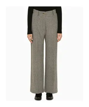 PATOU Herringbone Casual Pants - Green