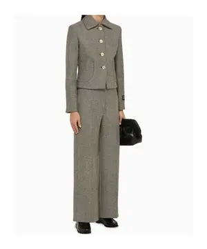 PATOU Herringbone Casual Pants