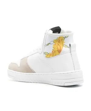 Versace Baroque-panel High-top Sneakers