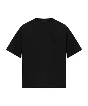 Dsquared2 Logo Embroidered Crewneck T-shirt - Black