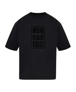 Dsquared2 Logo Printed Crewneck T-shirt - Black