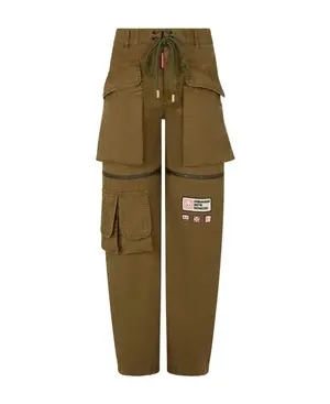Dsquared2 Patch-detailed Tapered Drawstring Cargo Trousers