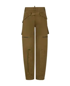 Dsquared2 Patch-detailed Tapered Drawstring Cargo Trousers