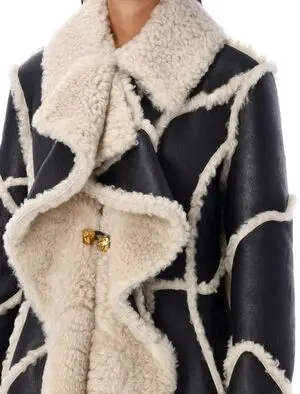 Chloé Notched Collar Long-sleeve Leather Jacket