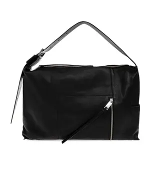 ALLSAINTS Alba Zip Shoulder Bag - Black
