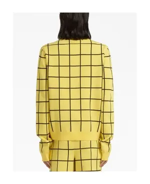 Marni Windowpane-print Roll-neck Sweatshirt