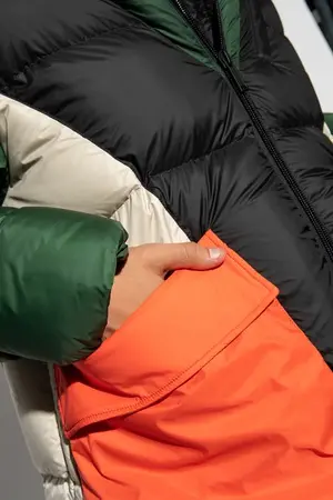 Dsquared2 Logo Patch Hooded Down Jacket