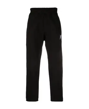 Neil Barrett Logo-embroidered Elastic-waist Track Pants - Black