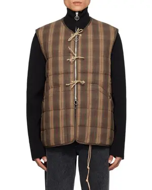 Our Legacy Tartan Padded Cotton Vest