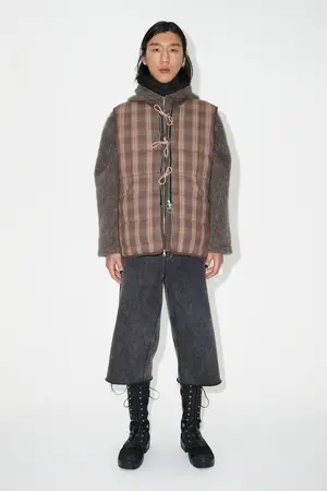 Our Legacy Tartan Padded Cotton Vest