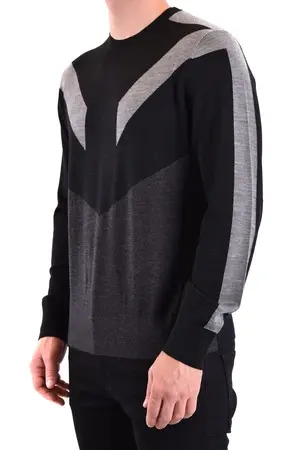 Neil Barrett Colour-block Wool Jumper