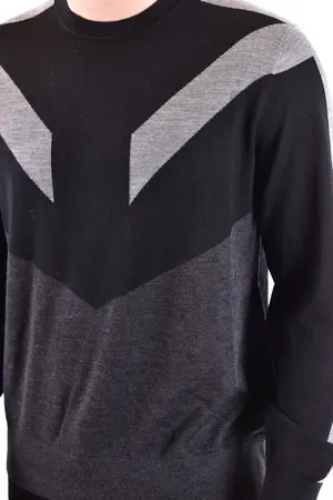 Neil Barrett Colour-block Wool Jumper