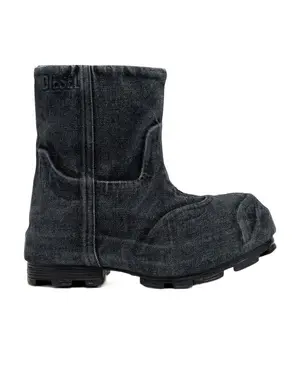 DIESEL® D-hammer Denim Boots - Black