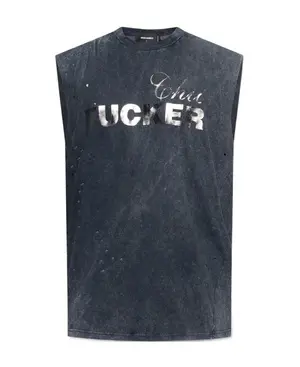 Dsquared2 Slogan-print Cotton Tank Top