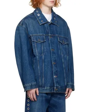 Off-White Eyelet-embellishment Denim Jacket