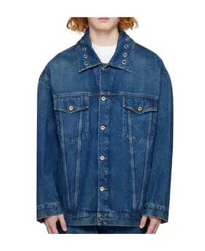 Off-White Eyelet-embellishment Denim Jacket