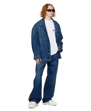 Off-White Eyelet-embellishment Denim Jacket
