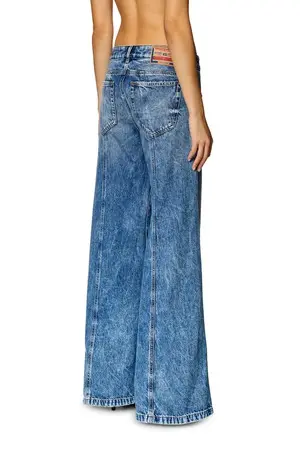 DIESEL® D-akii Flared Panelled Jeans