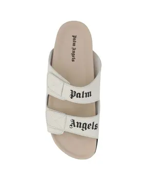Palm Angels Logo Printed Slip-on Sandals
