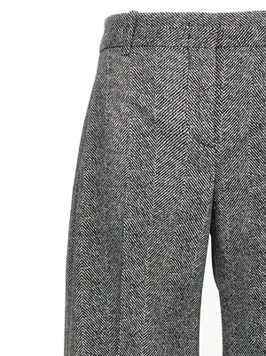 Ermanno Scervino Wide Leg Herringbone Trousers