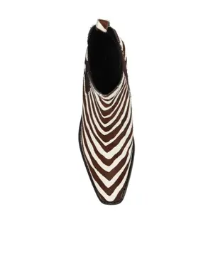 Tory Burch Zebra-print Leather Boots