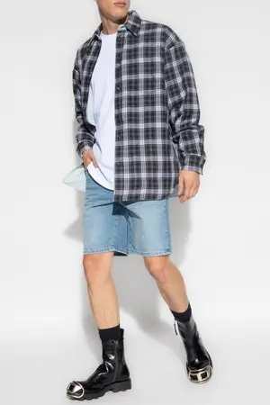 DIESEL® S-dewny-double-check-a Reversible Padded Overshirt