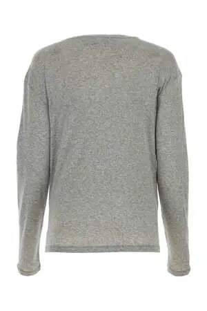 Miu Miu Long-sleeved Ribbed Jersey T-shirt
