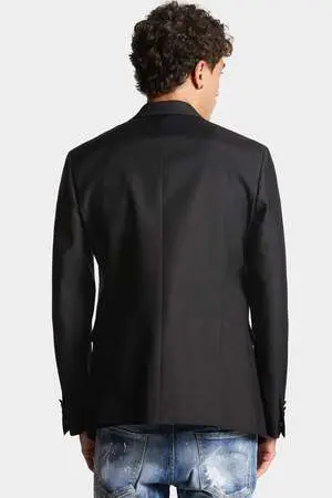 Dsquared2 Contrast-lapel Single-breasted Blazer