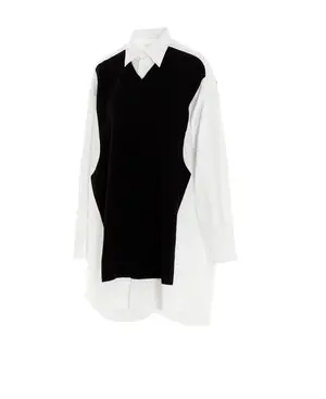 MAISON MARGIELA Spliced Knitted Shirt