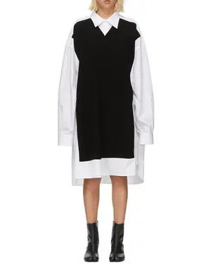MAISON MARGIELA Spliced Knitted Shirt