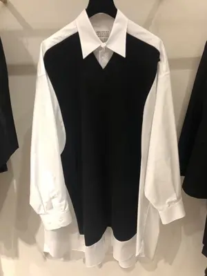 MAISON MARGIELA Spliced Knitted Shirt