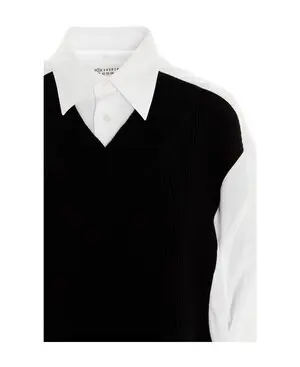 MAISON MARGIELA Spliced Knitted Shirt