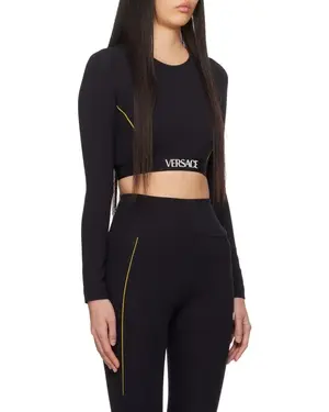 Versace Long-sleeved Cropped Top