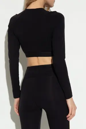 Versace Long-sleeved Cropped Top