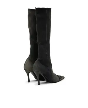 DIESEL® D-venus 80mm Denim Knee-high Boots