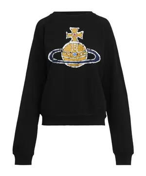 VIVIENNE WESTWOOD Orb Printed Crewneck Sweatshirt - Black