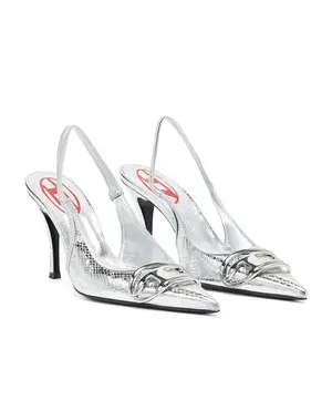 DIESEL® D-venus Sb Patent Embossed Slingback Pumps