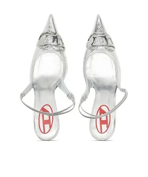 DIESEL® D-venus Sb Patent Embossed Slingback Pumps