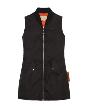 Gucci Logo-embroidered Zipped Minidress