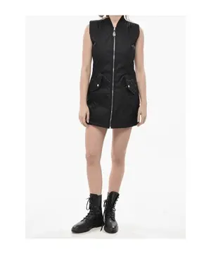 Gucci Logo-embroidered Zipped Minidress