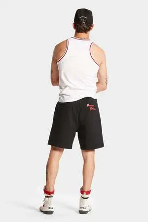 Dsquared2 Logo-printed Knee-length Track Shorts